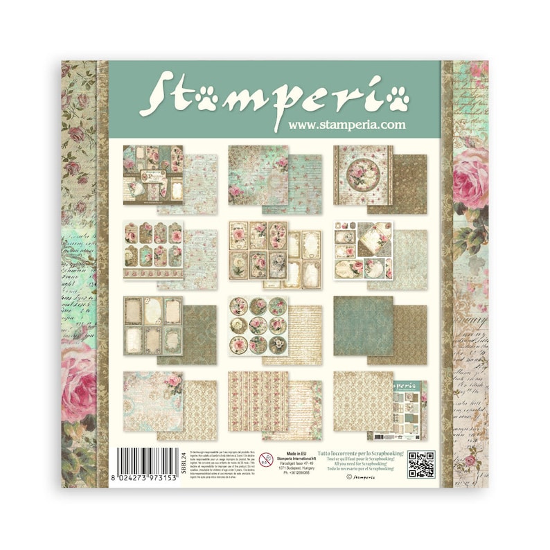 Stamperia 12X12 Paper Pad 10 Sheets Precious - Etsy