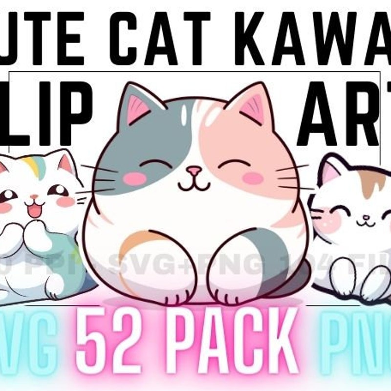 Kawaii Cat - Etsy