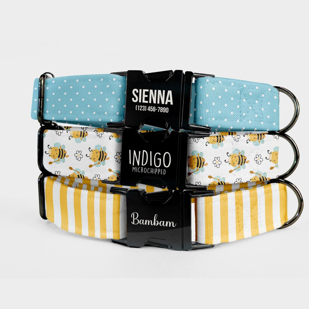 Custom Laser Engraved Dog Collar, Personalized Dog Name Collar, Collar ...