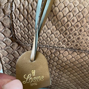 Vintage Loewe 1950's Python Satchel With Matching Coin Purse - Mint ...