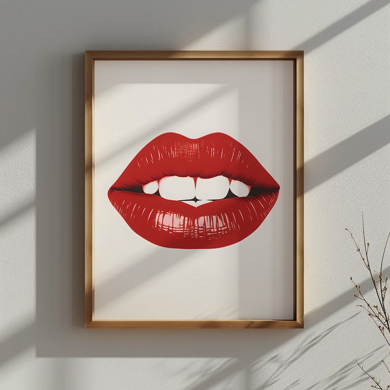 Lip Print - Etsy