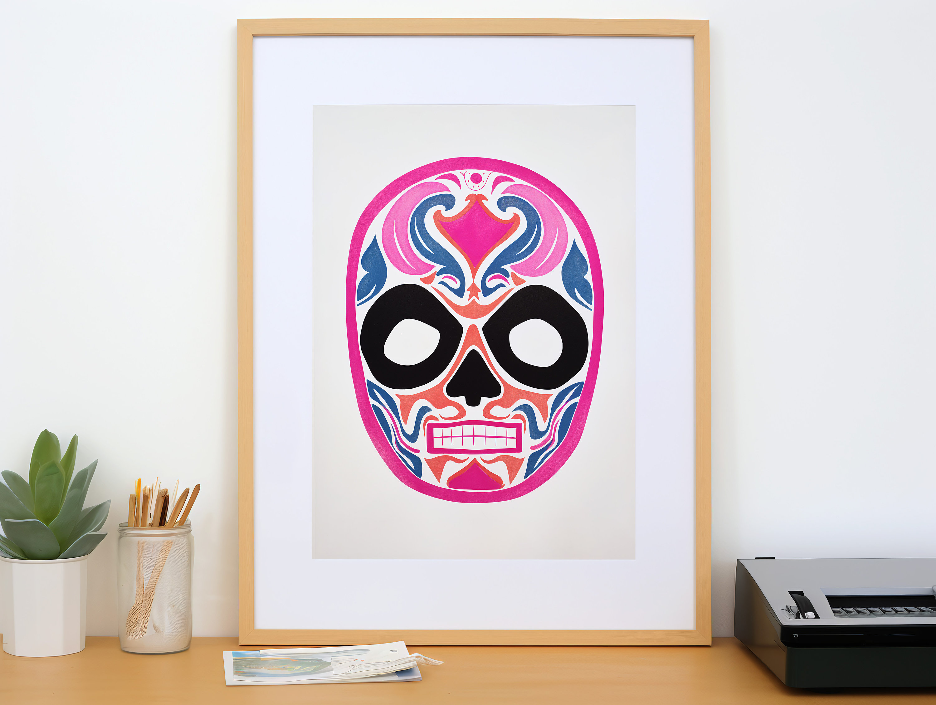Lucha Libre Mask Poster, Wrestling Art, Lucha Libre Digital Download ...