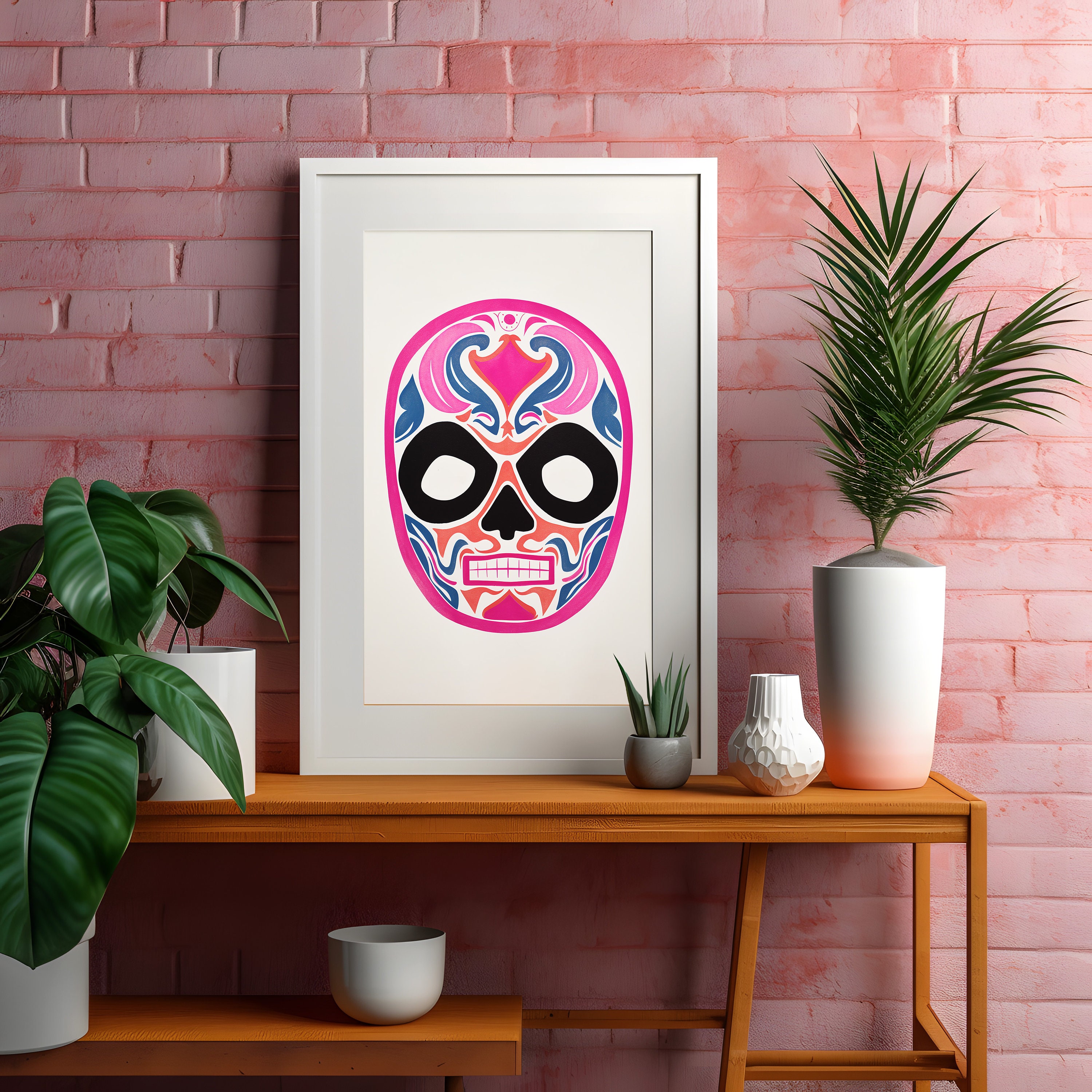 Lucha Libre Mask Poster, Wrestling Art, Lucha Libre Digital Download ...
