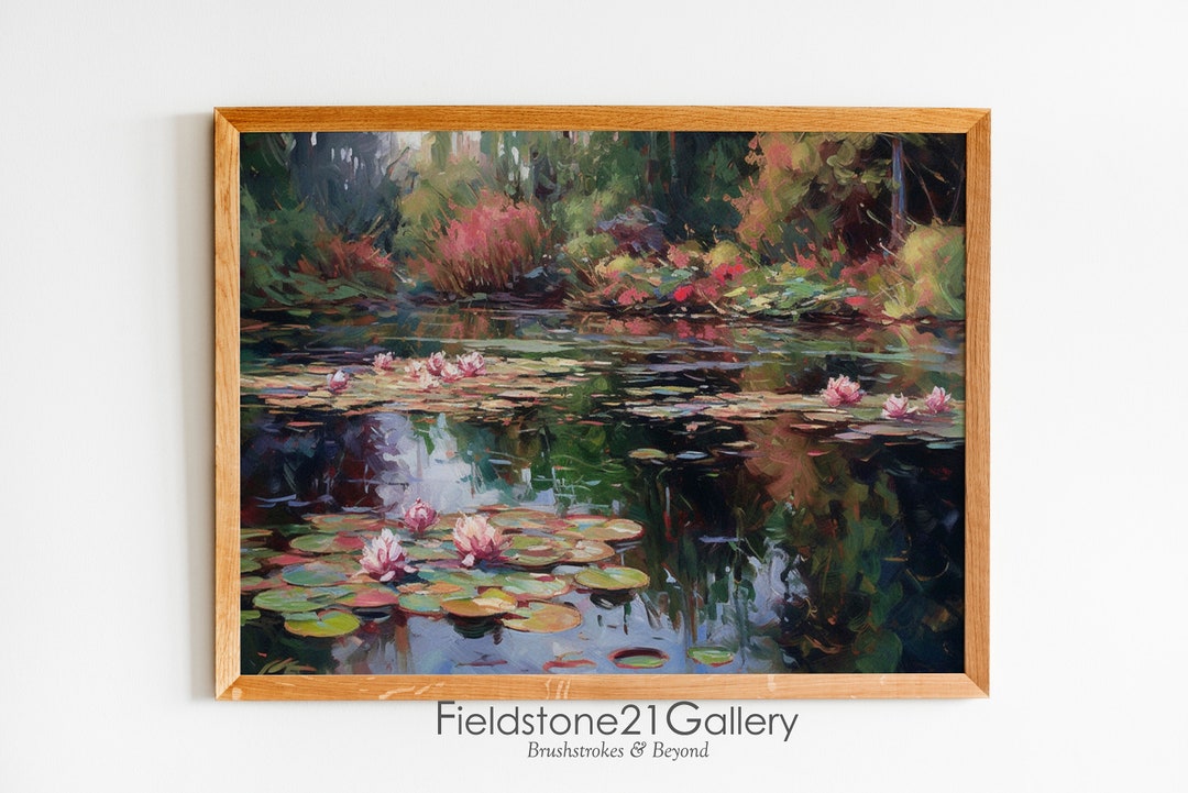 Pond in Spring - Etsy