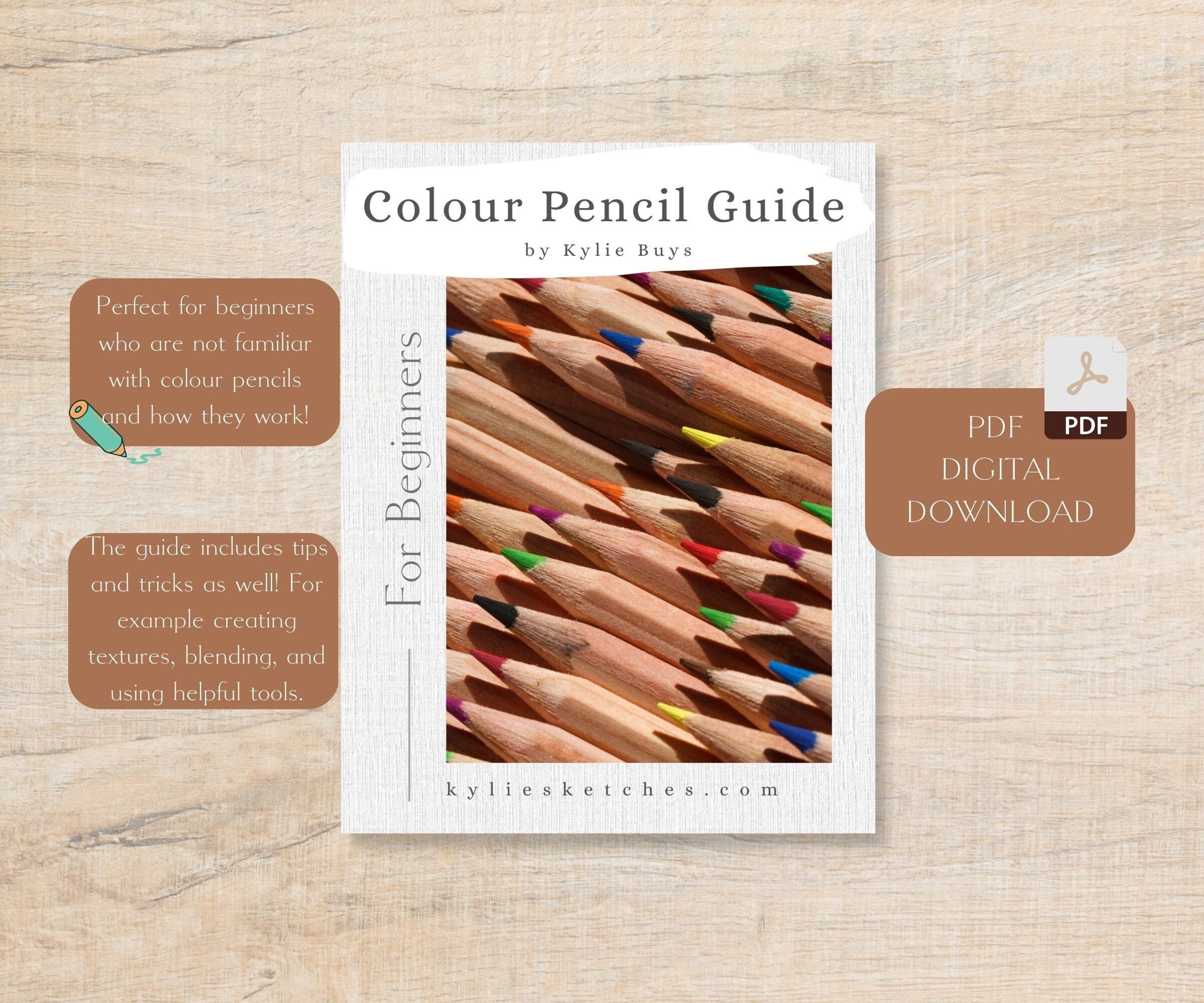 Colour Pencil Guide for Beginners Different Insights Into - Etsy