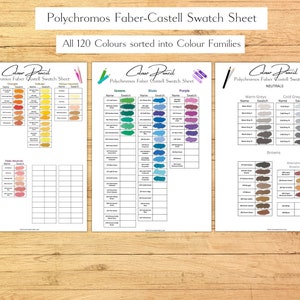 Colour Pencil Swatch Sheet Polychromos Faber Castell Color Swatch Chart ...
