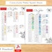 Caran D'ache Pablo 120 Colour Pencil Swatch Sheets in Colour Family ...
