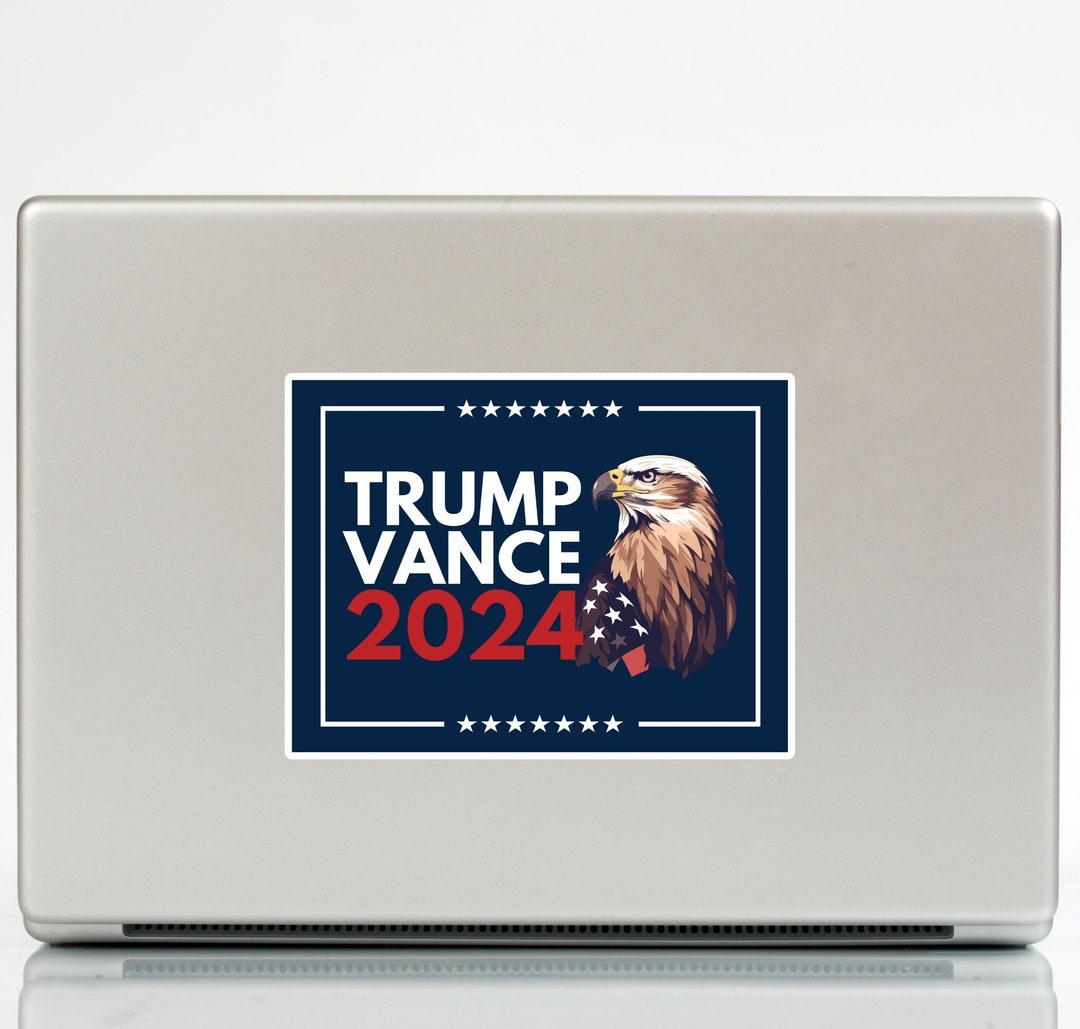 Trump 2024 Decal, 6x8 Trump Vance Sticker, MAGA Car Decal, Republican ...