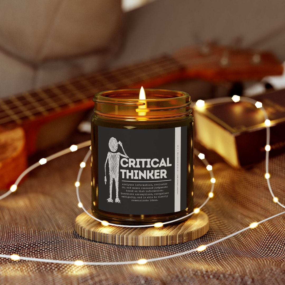 Critical Thinker Candle - A Smart Scented Gift for Thoughtful Minds ...