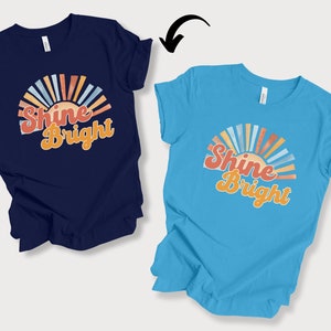 Shine Bright Shirt | Retro Shine T-shirt | Retro Sun T-shirt | Vintage ...