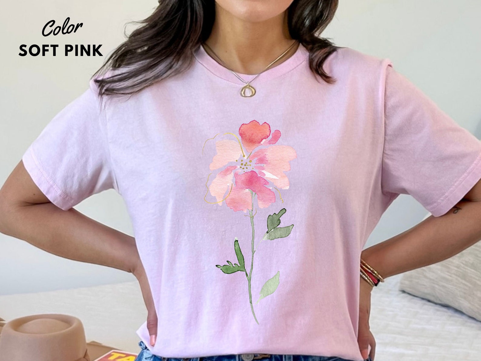 Watercolor Flower Shirt Watercolor Floral Spring T-shirt Floral Shirt ...
