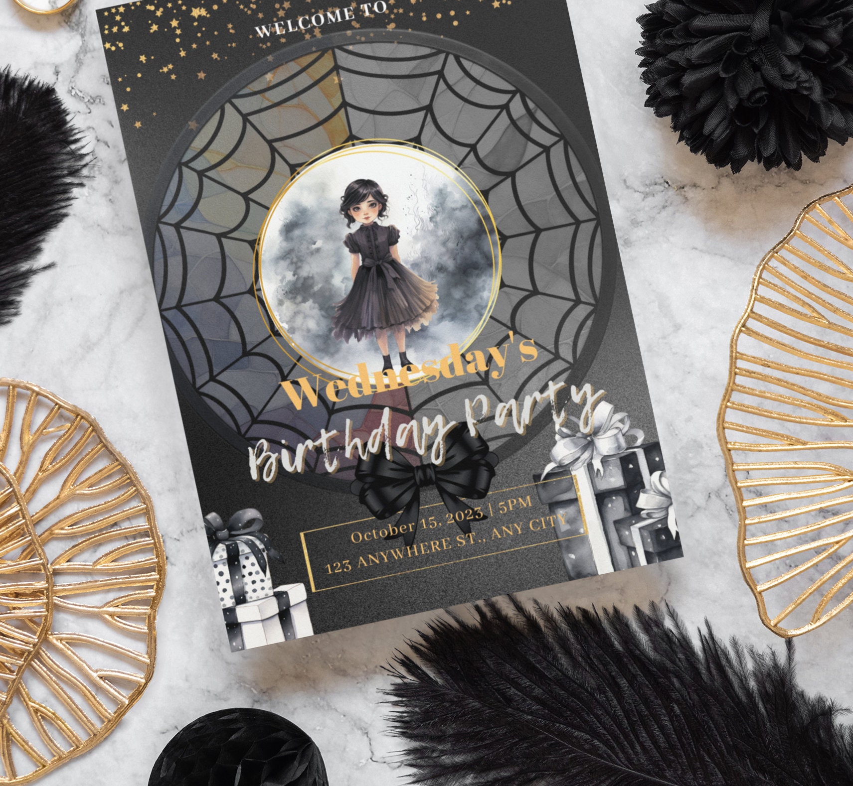 Wednesday Halloween Party Clipart Pack- 24 Transparent Background ...