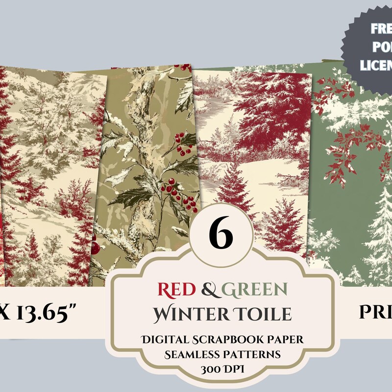 Toile Digital Paper - Etsy