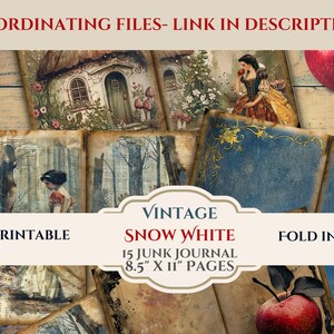 Vintage Snow White Add on Digital Set- Princess Fairytale Fantasy ...