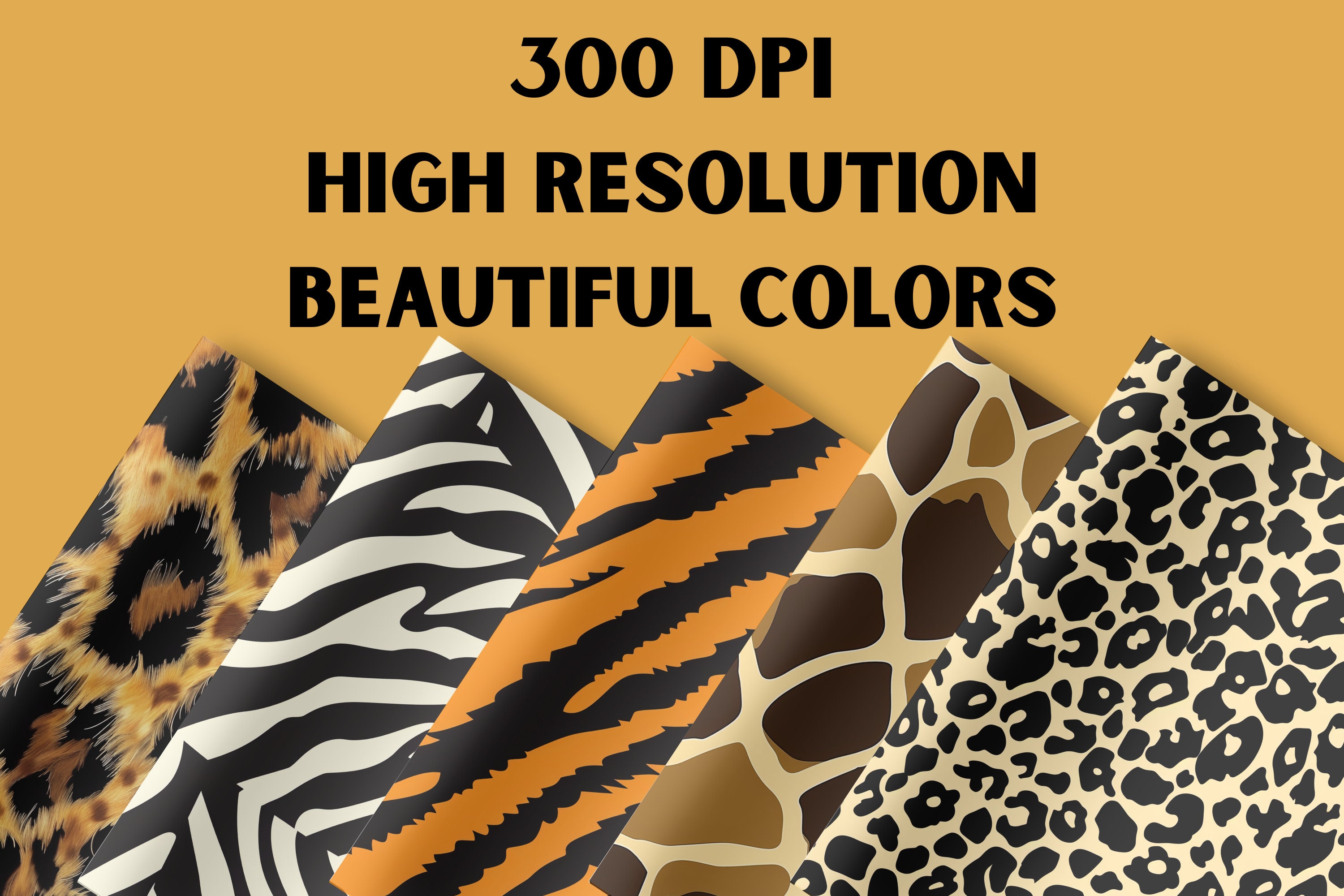 Animal Print Skin Digital Scrapbook Paper Backgrounds-seamless Pattern ...