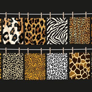 Animal Print Skin Digital Scrapbook Paper Backgrounds-seamless Pattern ...