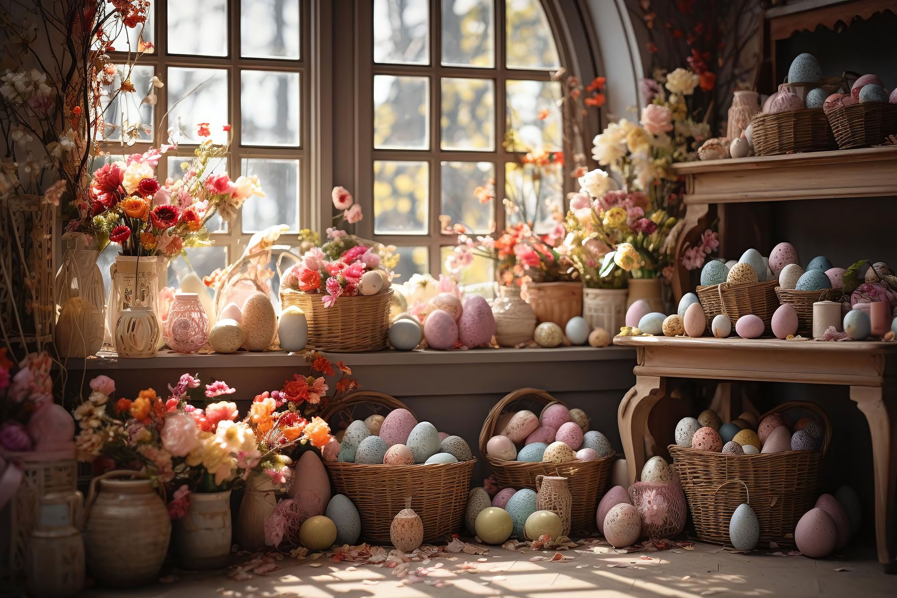 150 Easter Backdrop Bundle, Photoshop Overlays, Photography, Digital ...