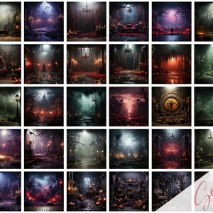 100 Horror Photography Backdrops – Spooky Halloween Overlays, Haunted ...