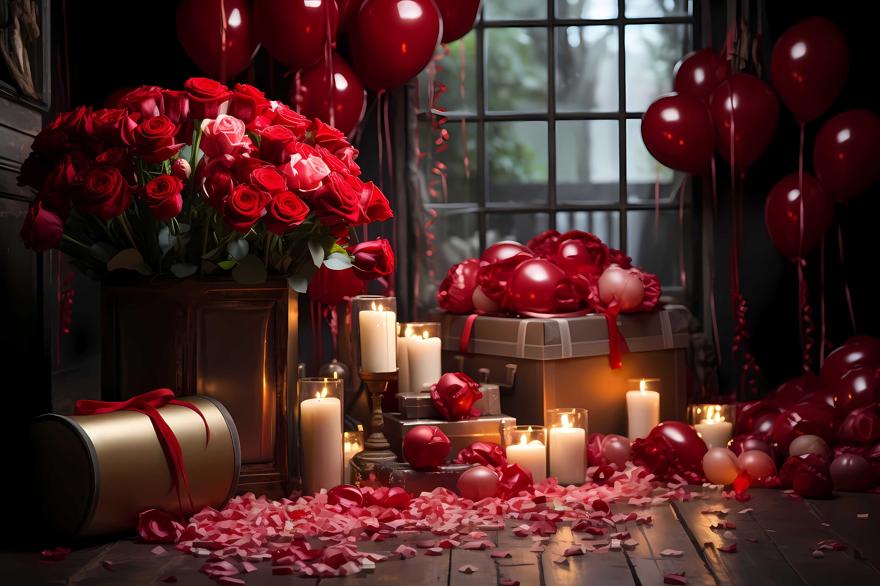 120 Valentine's Day Backdrop Bundle, Photoshop Overlays, Photography ...