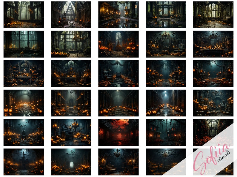 100 Horror Backdrop Bundle, Photoshop Overlays, Photography Backdrop ...