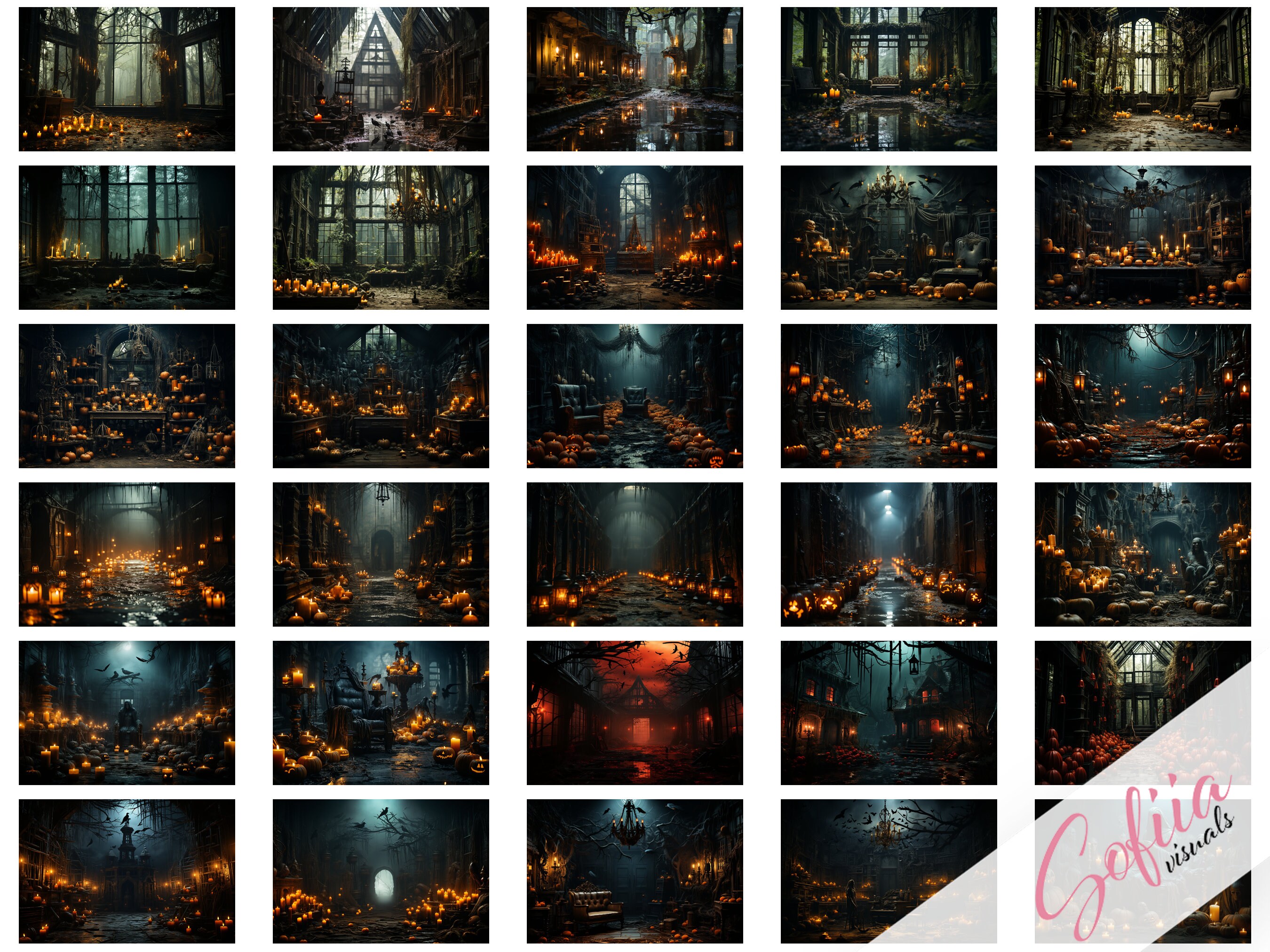 100 Horror Backdrop Bundle, Photoshop Overlays, Photography Backdrop ...