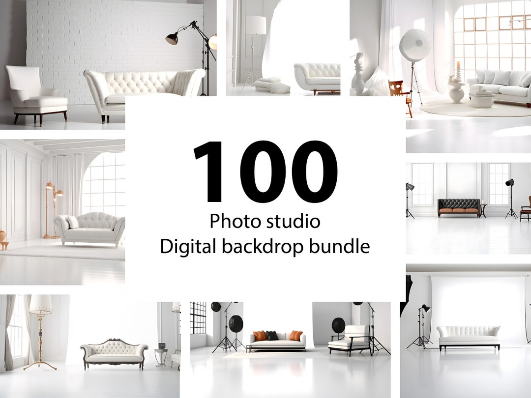 100 Photo Studio Bundle, Photoshop Overlays, Photography Backdrop ...