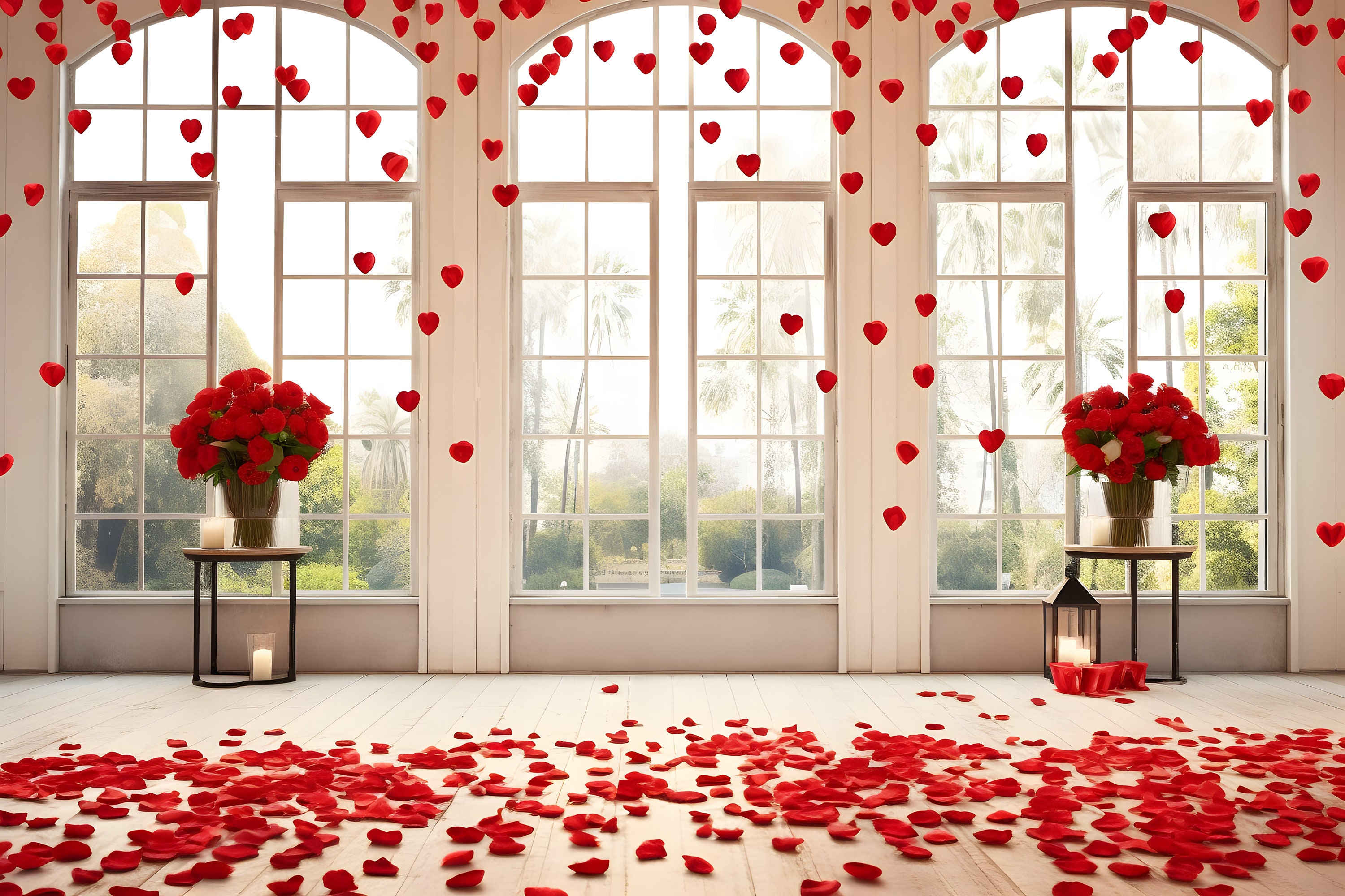Valentine's Day Backdrop Bundle: 100 Photo Overlays (digital Download ...