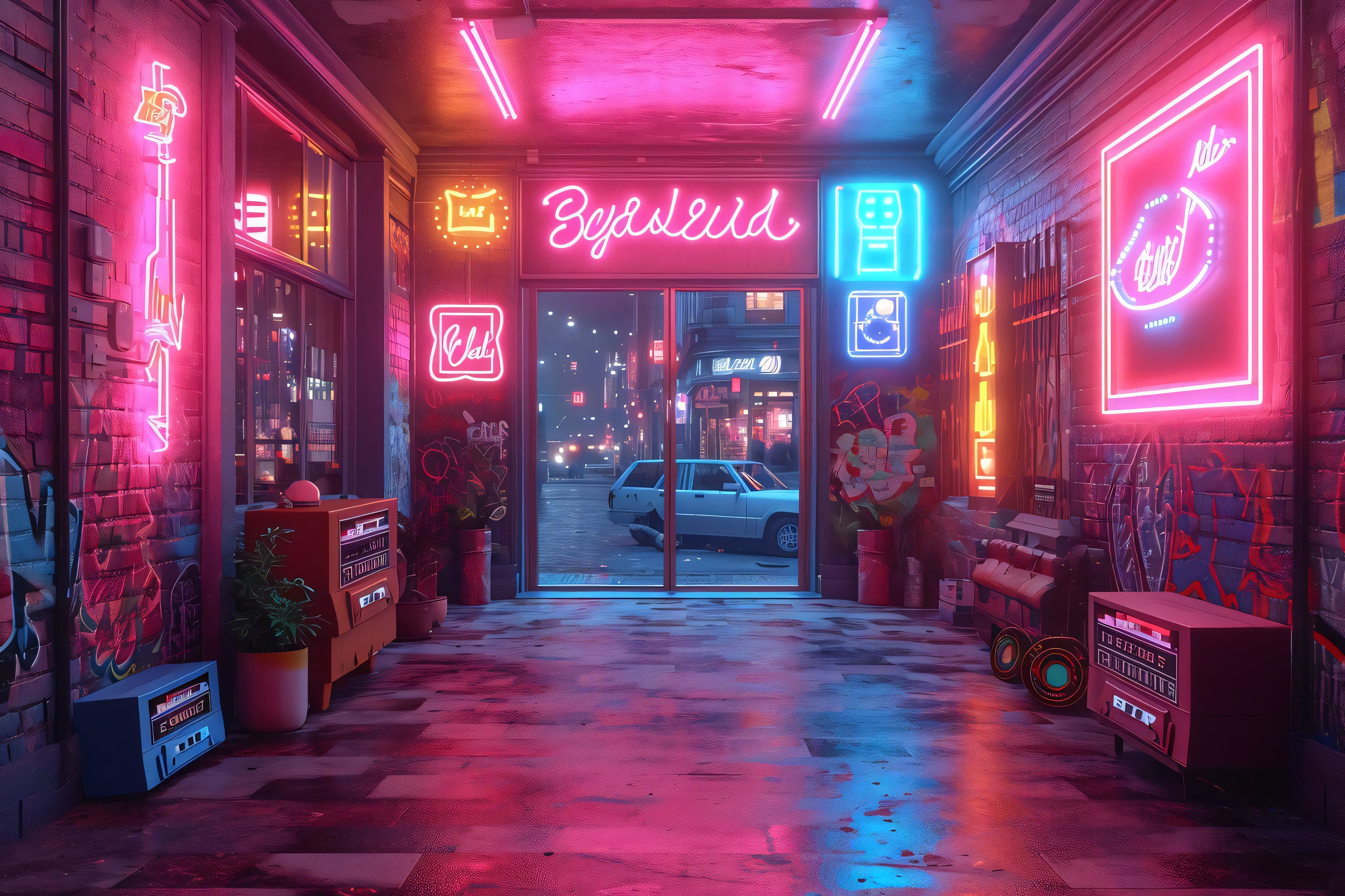 170 80s Style Backdrop Bundle, Photoshop Overlays, Photography Backdrop ...