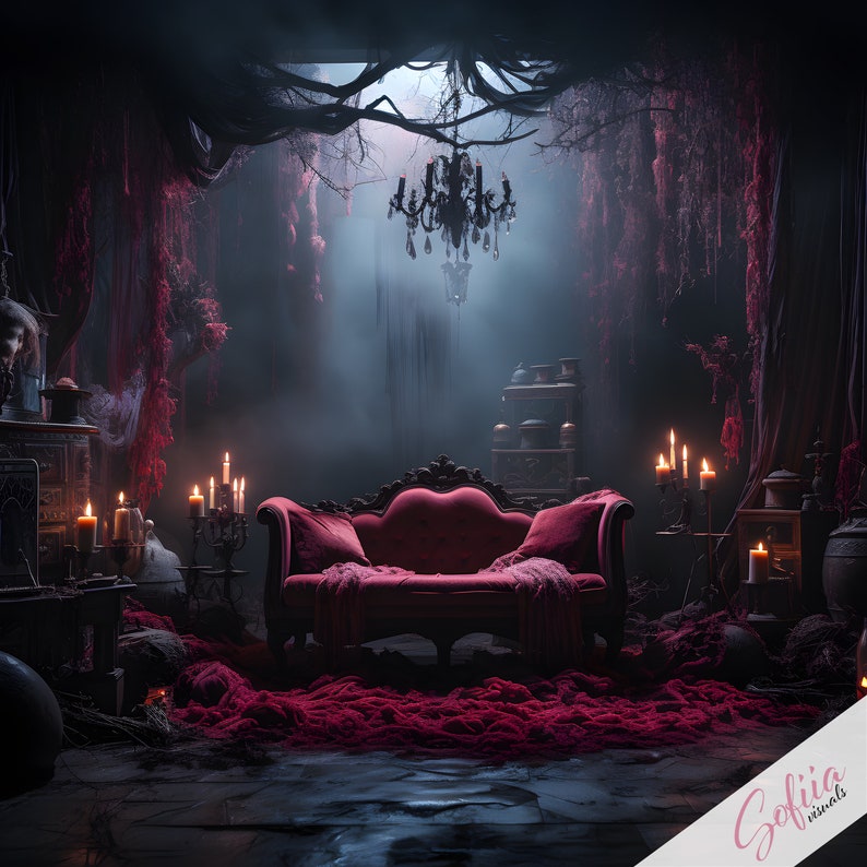 100 Horror Photography Backdrops – Spooky Halloween Overlays, Haunted ...