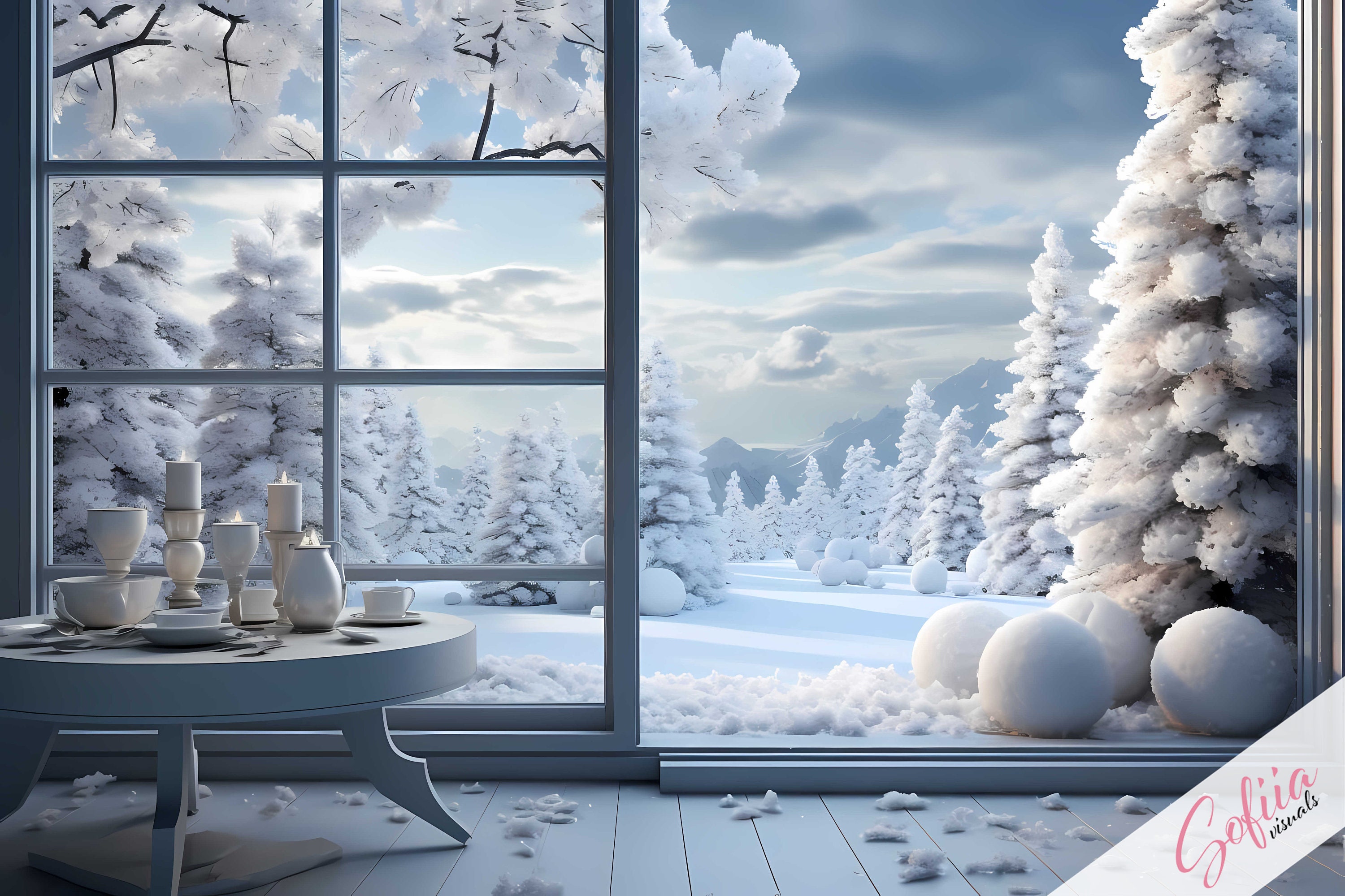 100 Winter Backdrop Bundle, Photoshop Overlays, Photography Backdrop ...