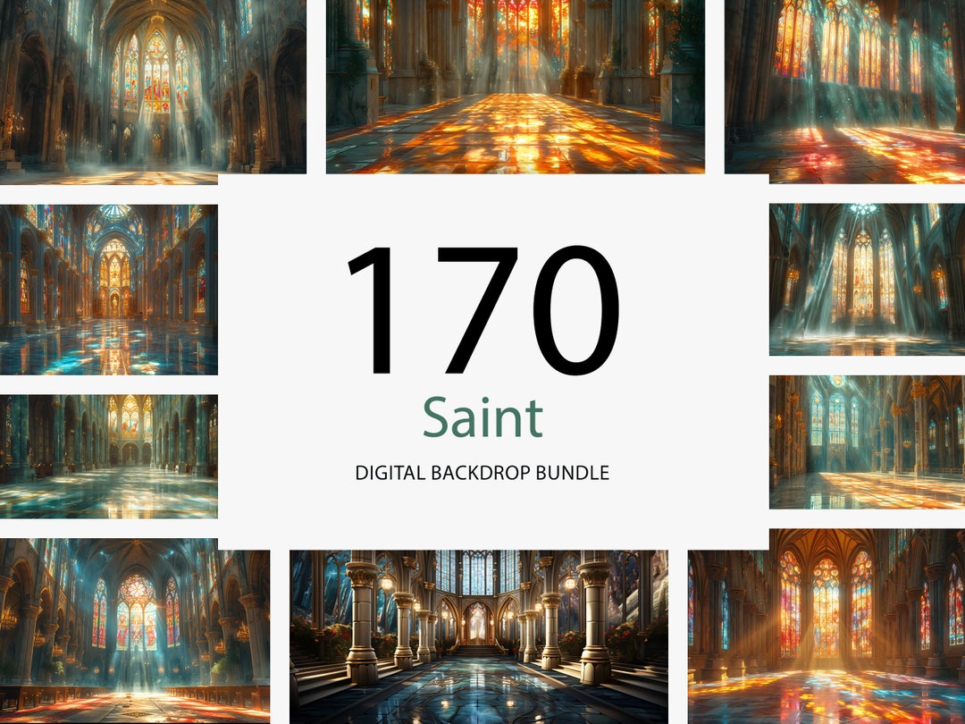 170 Saint Backdrop Bundle, Photoshop Overlays, Photography Backdrop ...
