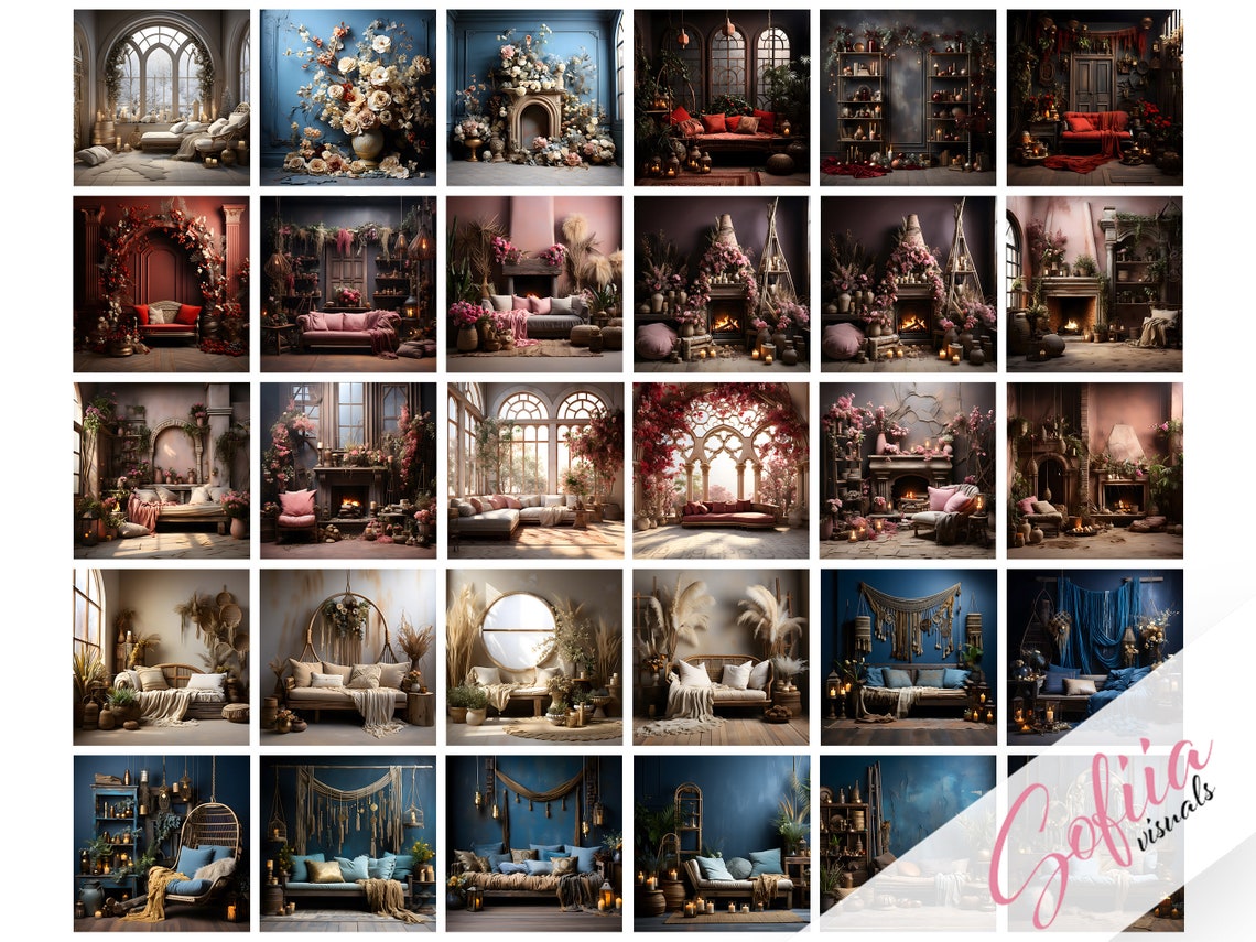 150 Pices Backdrop Bundle, Photoshop Overlays, Photography Backdrop ...