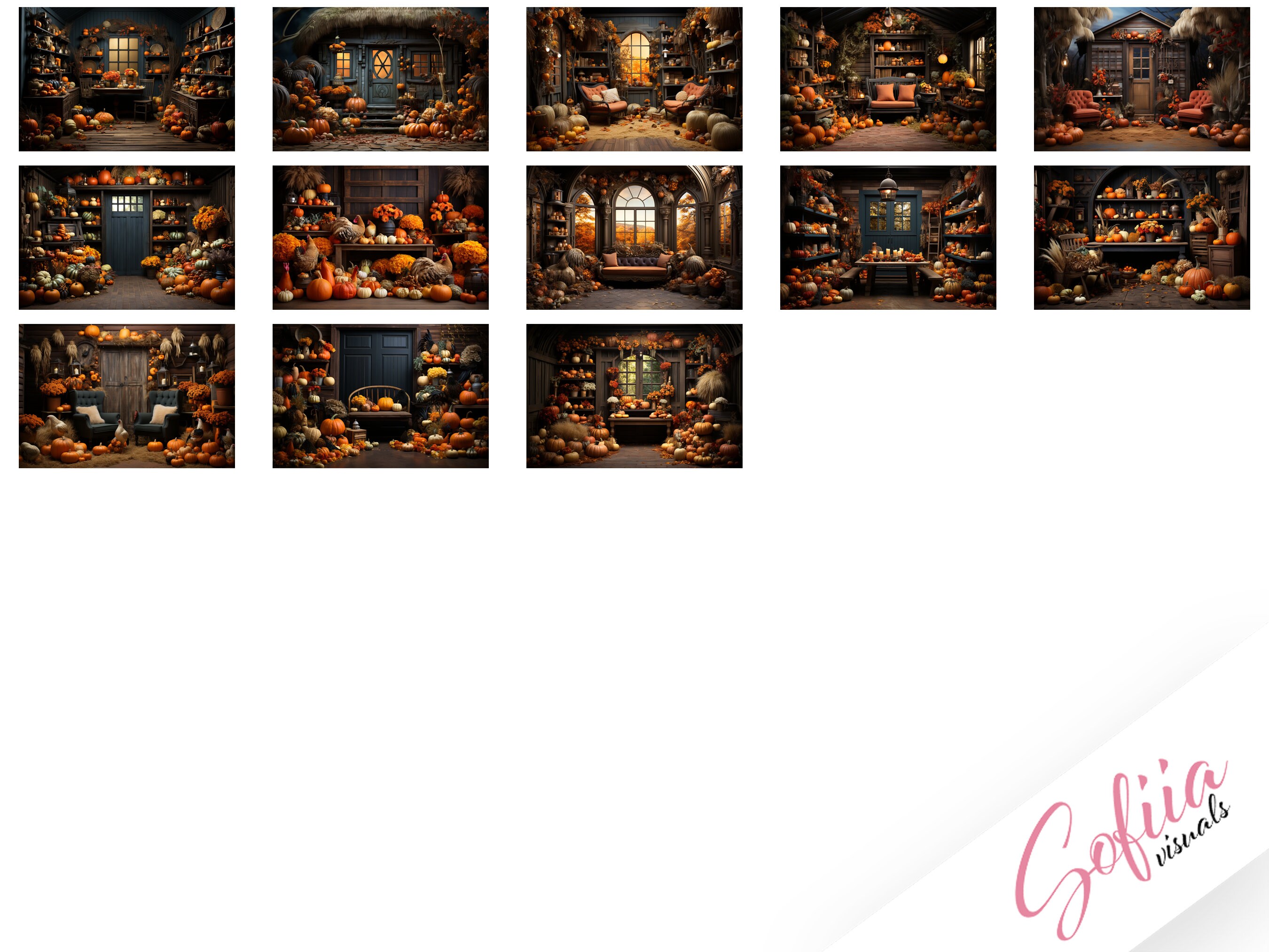 100 Thanksgiving Digital Backdrop Bundle, Photoshop Overlays ...