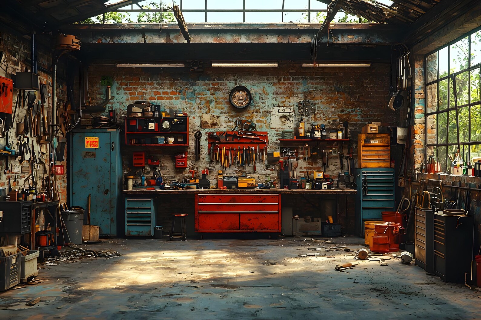 150 Garages Backdrop Bundle, Photoshop Overlays, Photography Backdrop ...