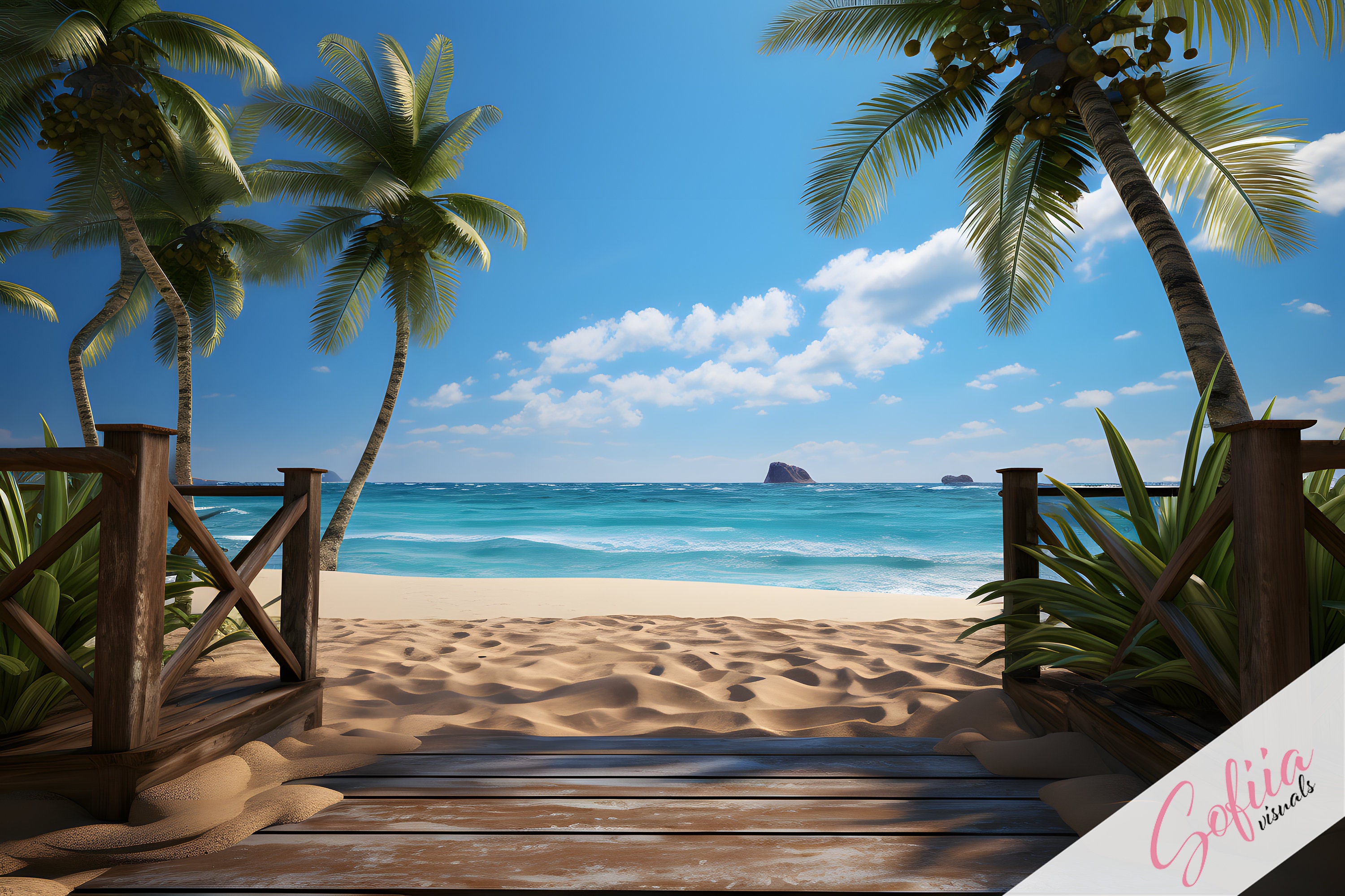 100 Beach Backdrop Bundle, Photoshop Overlays, Photography Backdrop ...