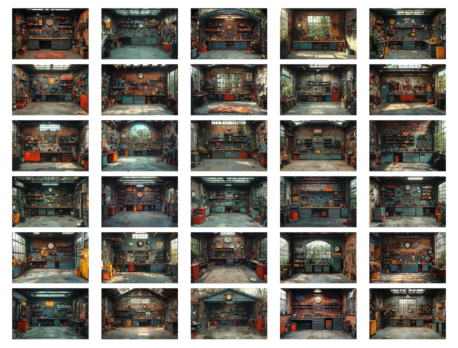 150 Garage Photography Backdrops: Rusty Tool Shop Overlays (digital ...