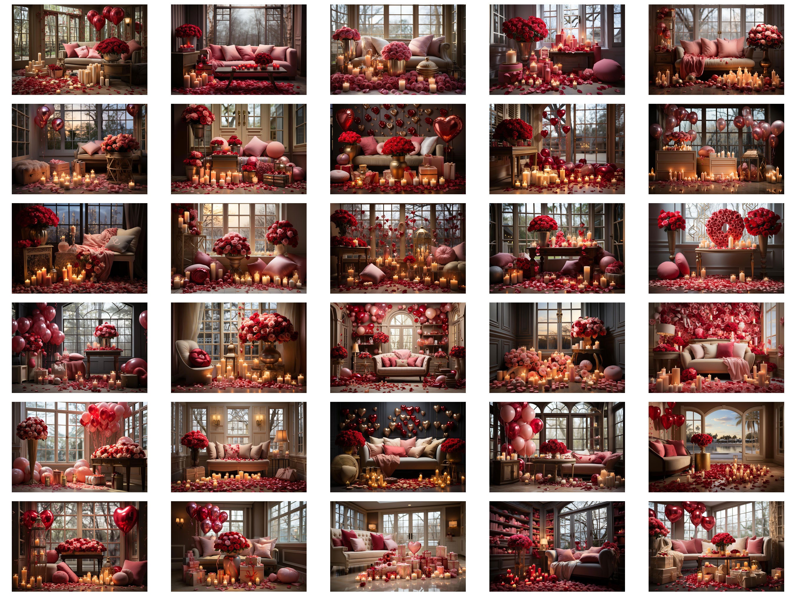 200 Love Backdrop Bundle, Photoshop Overlays, Photography, Digital ...