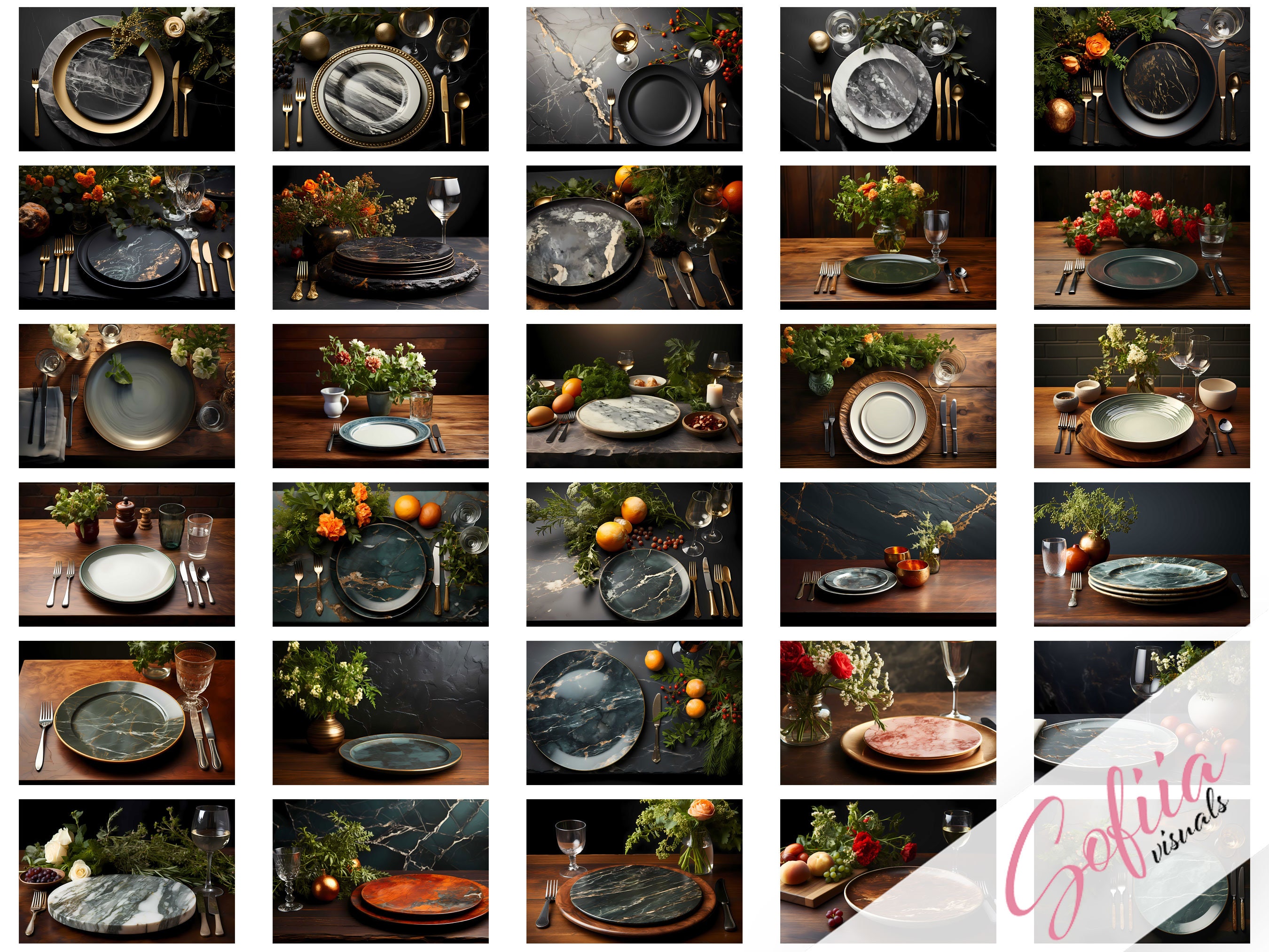 100 Food Presentation Backdrop Bundle, Photoshop, Photography Backdrop ...