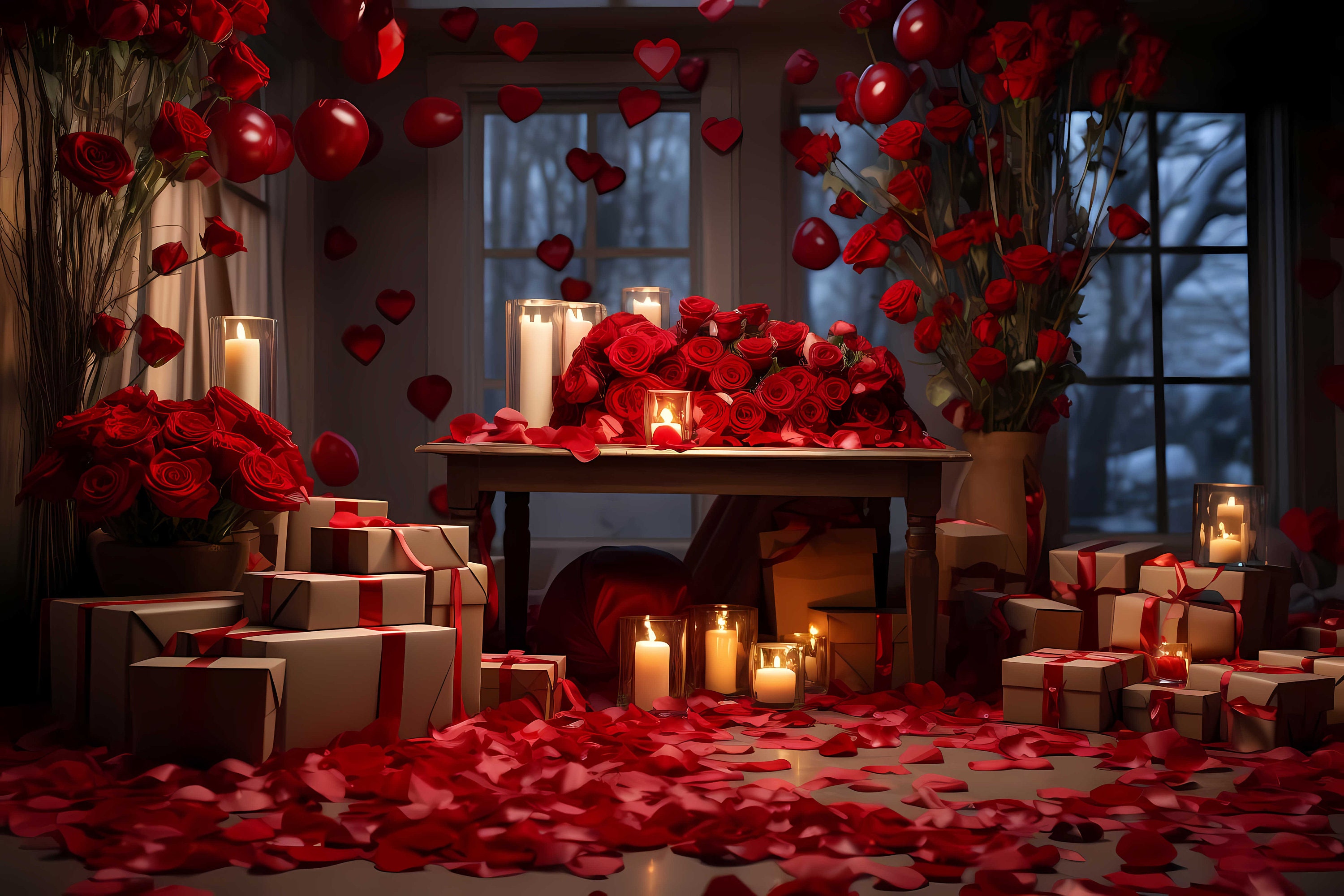 120 Valentine's Day Backdrop Bundle, Photoshop Overlays, Photography ...