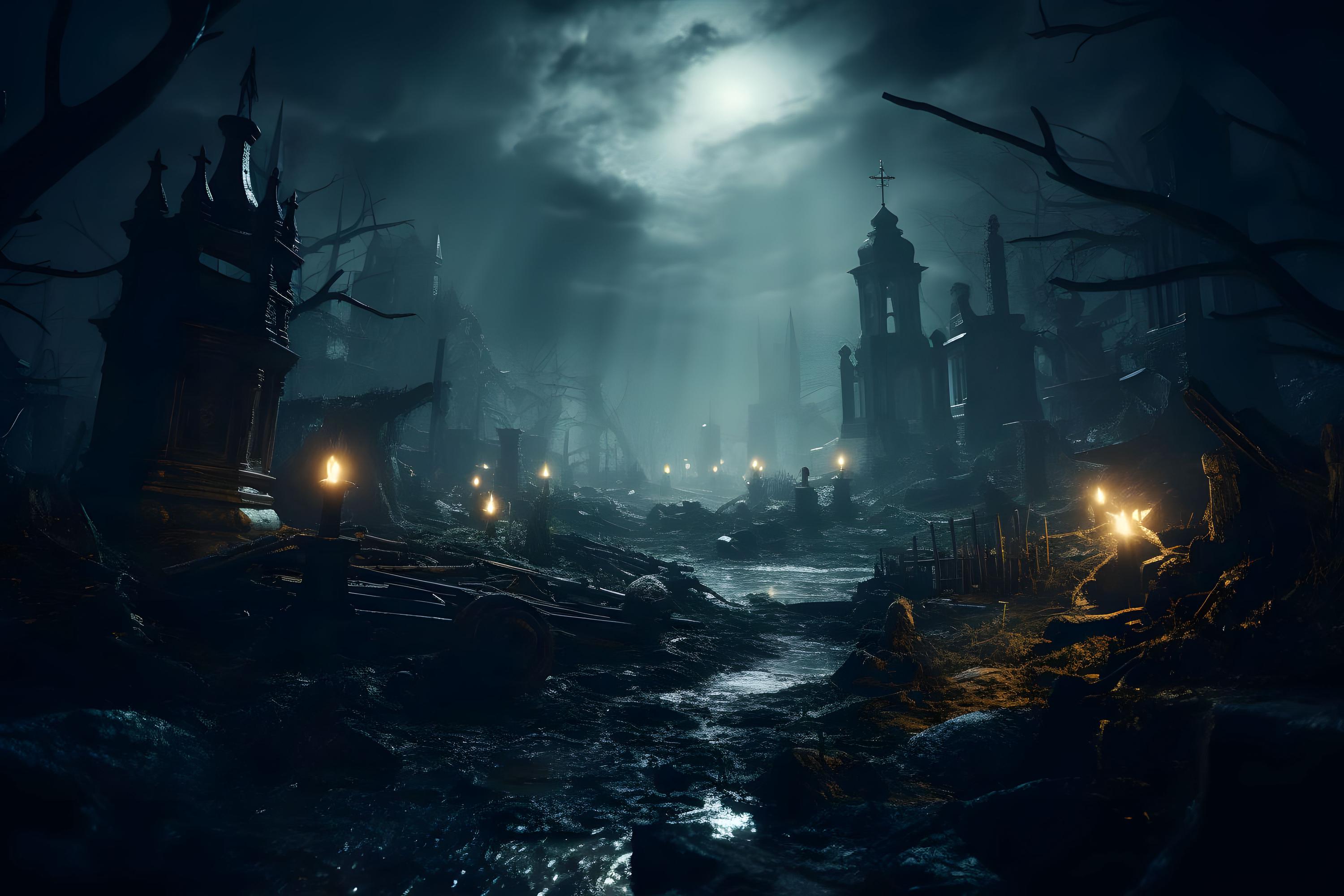 150 Pieces Creepy Backdrop Bundle, Photoshop Overlays, Photography ...