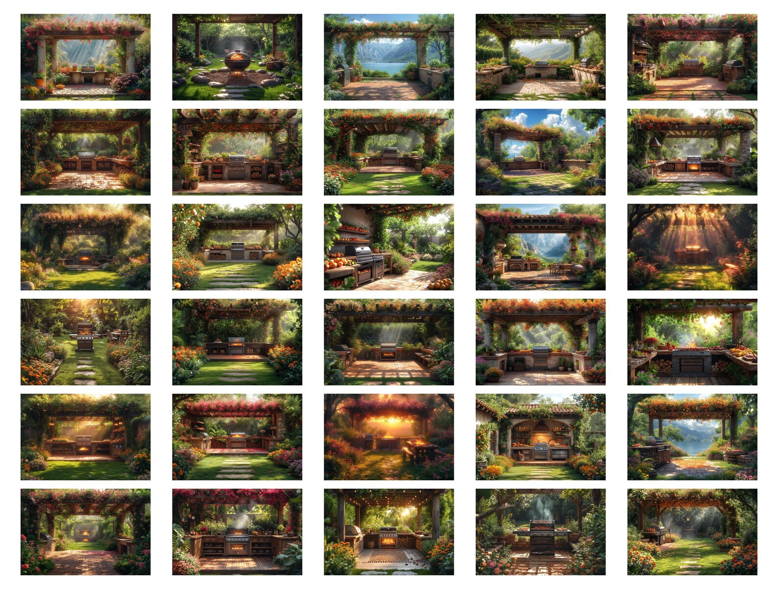 150 BBQ Backdrop Bundle, Photoshop Overlays, Photography Backdrop ...