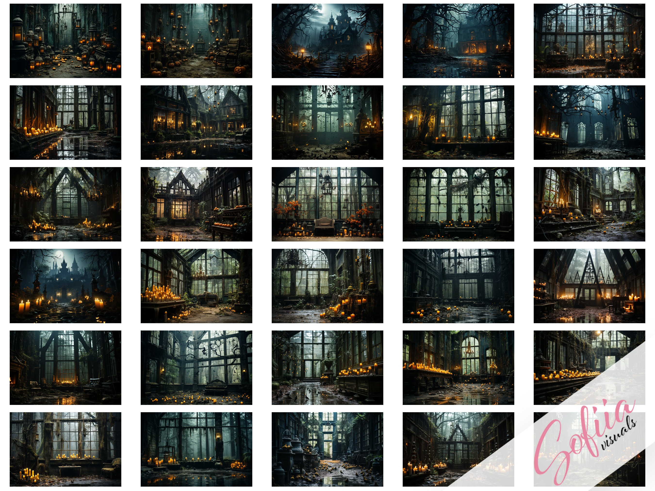 100 Horror Backdrop Bundle, Photoshop Overlays, Photography Backdrop ...