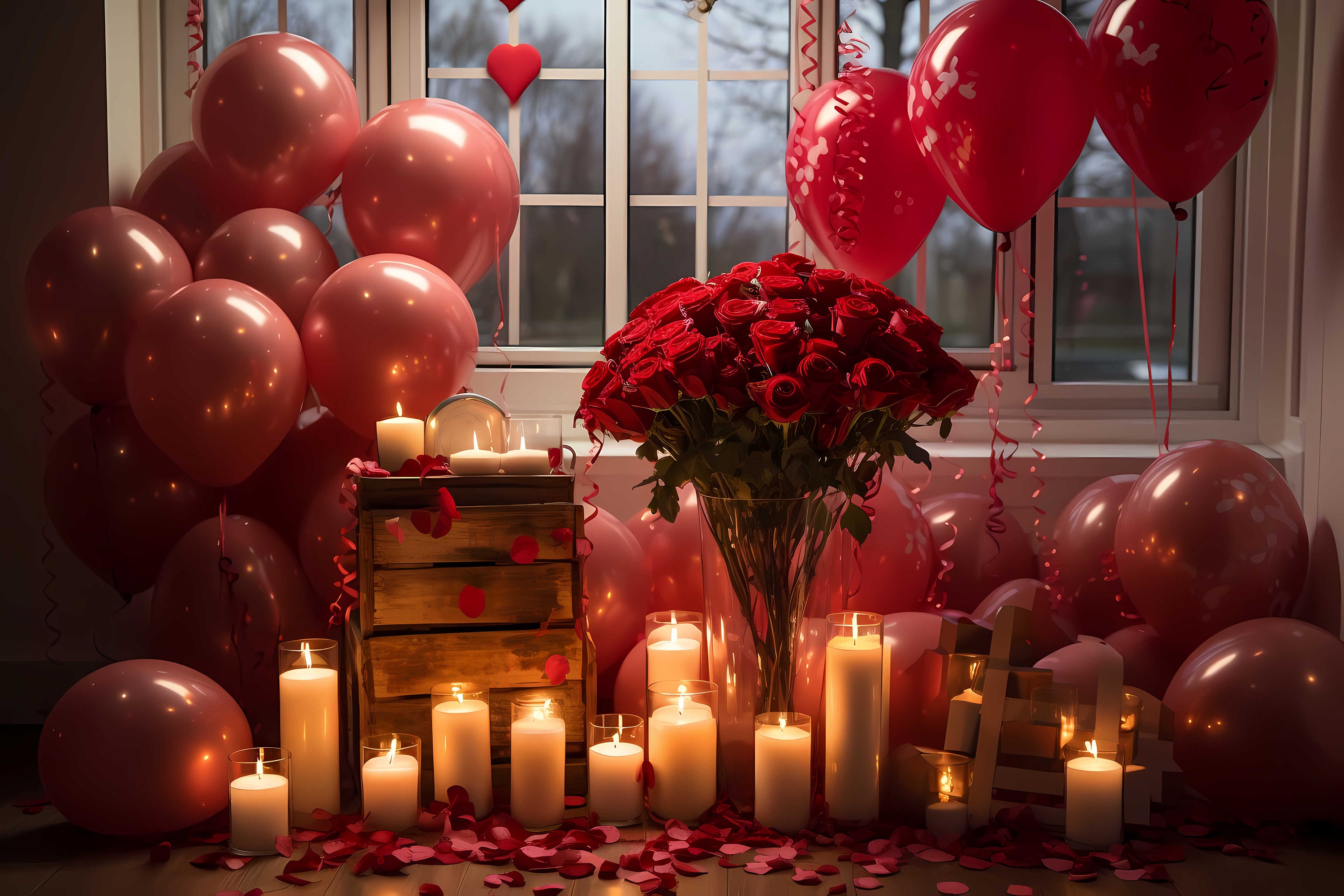 120 Valentine's Day Backdrop Bundle, Photoshop Overlays, Photography ...