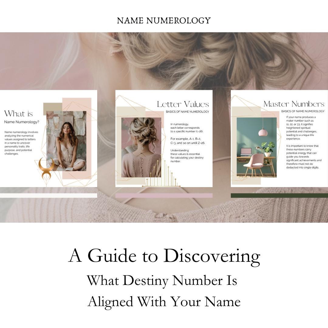 NUMEROLOGY Guide This Set is All About Name Numerology and Destiny ...