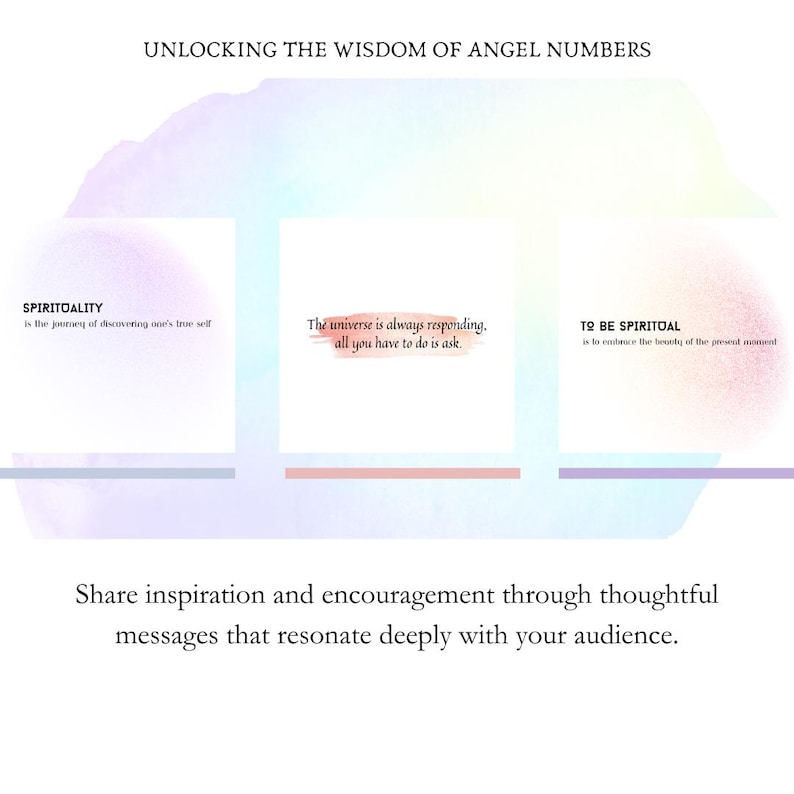 ANGEL NUMBERS Instagram Spiritual Templates, Numerology Oracle Inspired ...