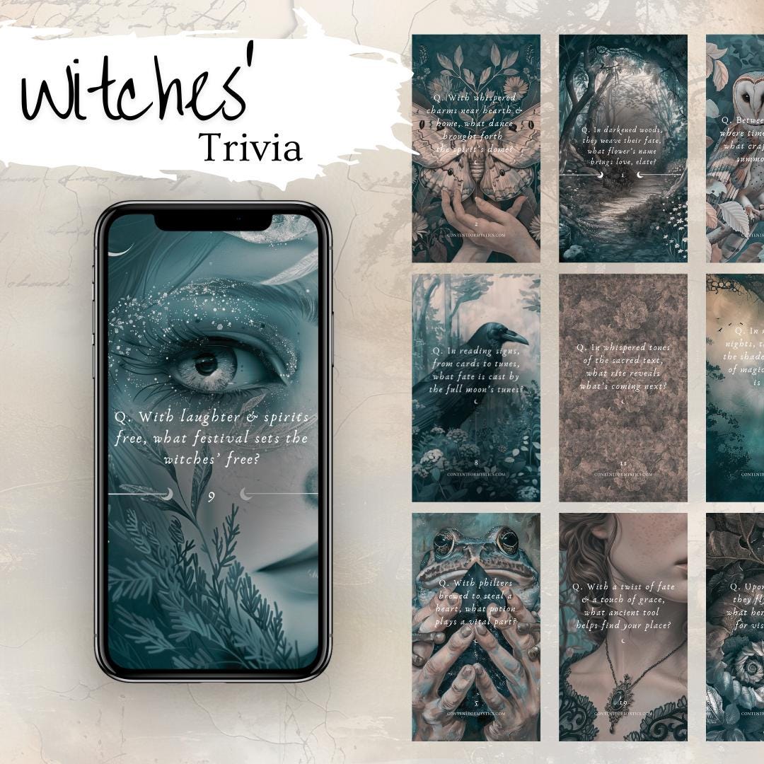 Witches' Trivia Instagram Story Templates Made for Mystical and Magical ...