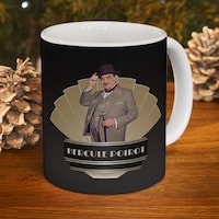 HERCULE POIROT Iced Coffee Cup | Reader Gift | Agatha Christie Fan Gift ...