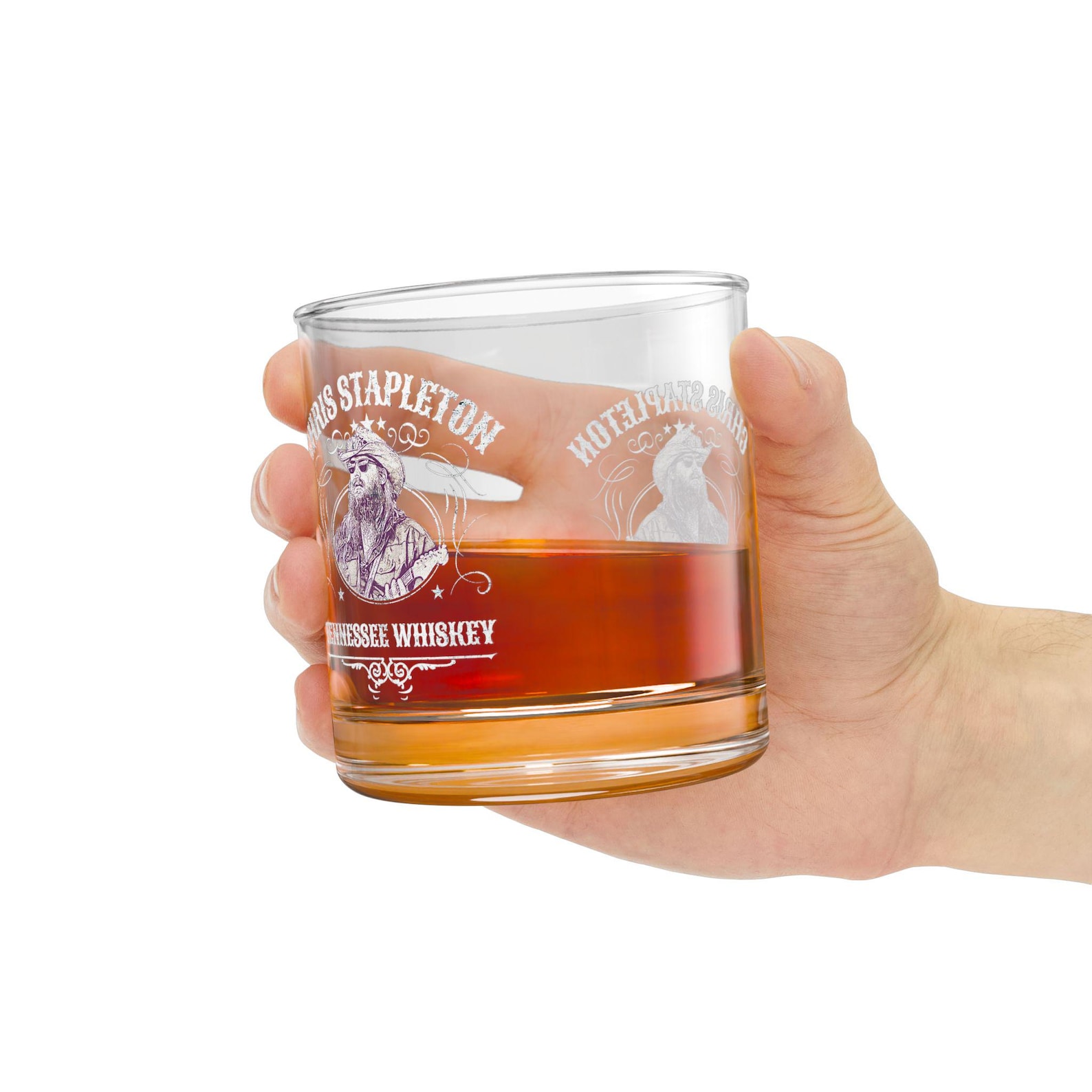 Chris Stapleton Tennessee Whiskey Rocks Glass, 10oz Country Music Fan ...