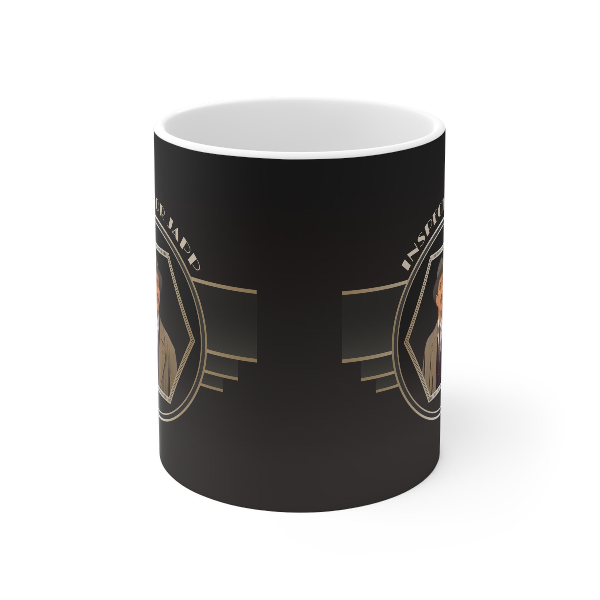 Inspector Japp Art Deco Ceramic Mug 11oz | the Belgian Detective Poirot ...