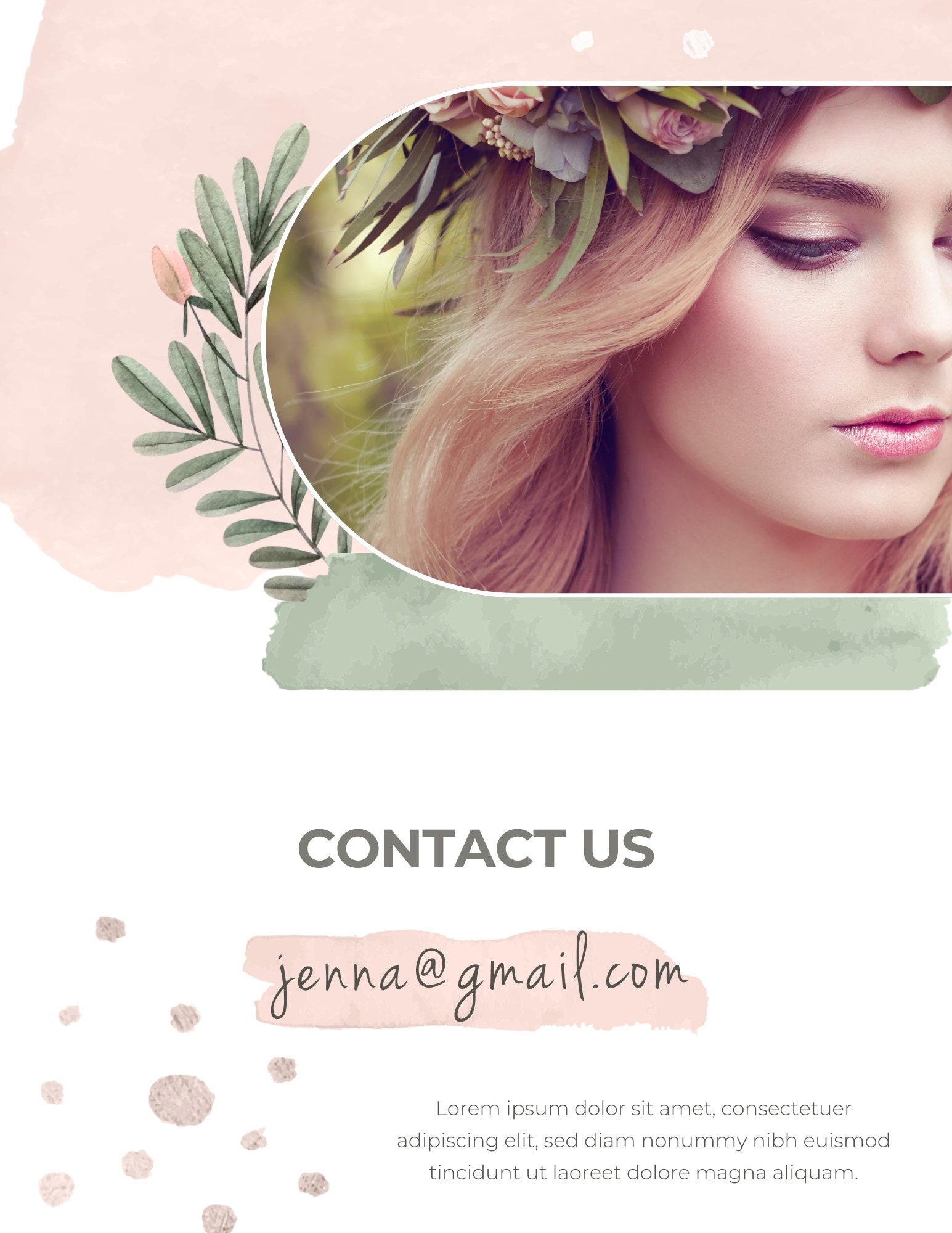 Editable Canva 4 Page Flower Shop Theme Template - Etsy